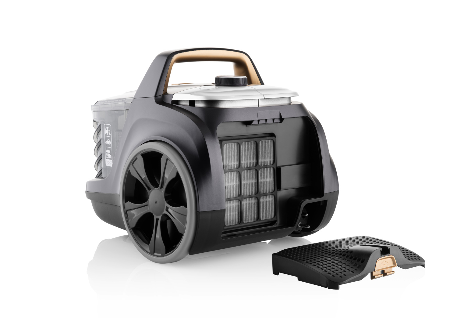 Podlahový vysavač ETA Grande Animal 2223 90000 černý/zlatý | Eshop ETA