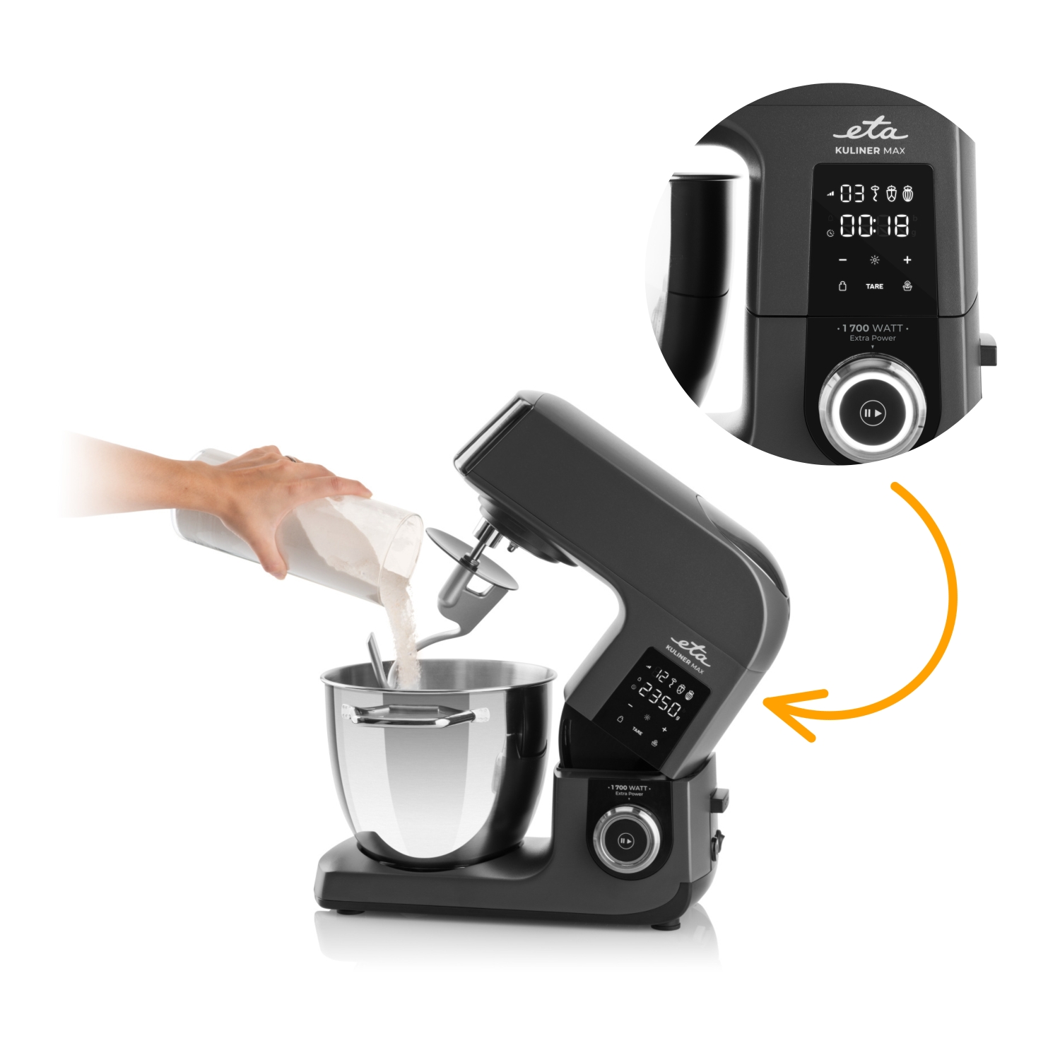 Kuchyňský robot ETA Gratus Kuliner II Max 2038 90010 šedý | Eshop ETA