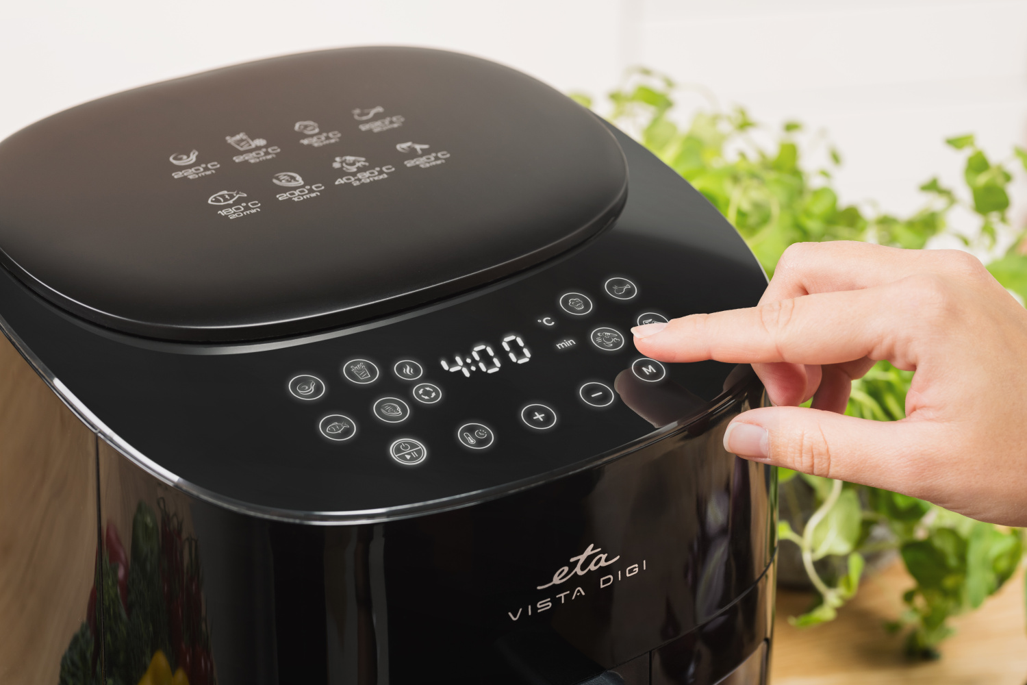 Fritéza horkovzdušná ETA Vista Digi 1168 90000 černá | Eshop ETA