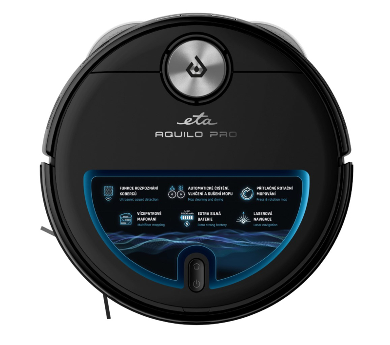 Robotický vysavač ETA Aquilo PRO 7243 90000 černý | Eshop ETA