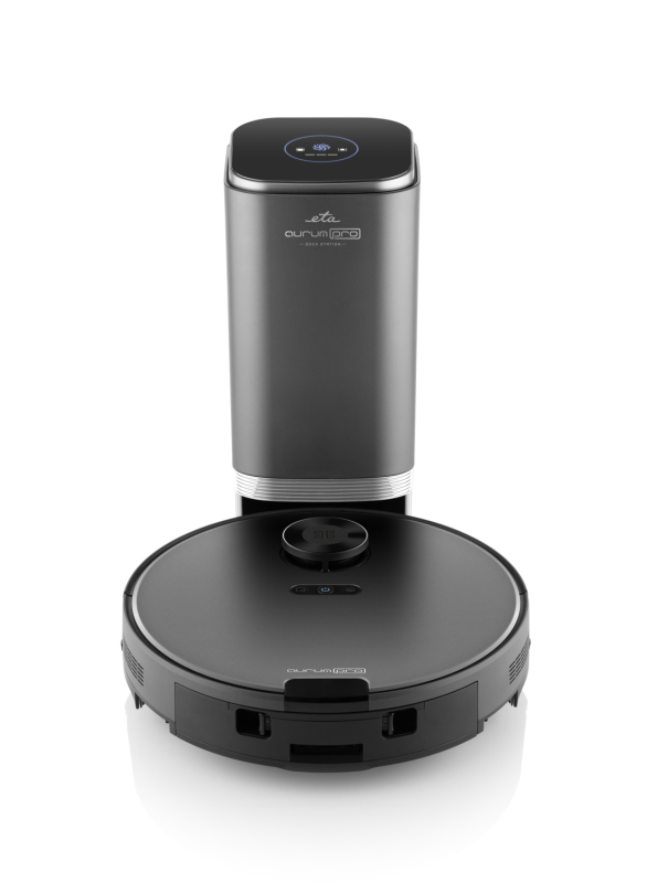 Robotický vysavač ETA Aurum PRO 6241 90000 3D Laser s odsávací stanicí šedý | Eshop ETA